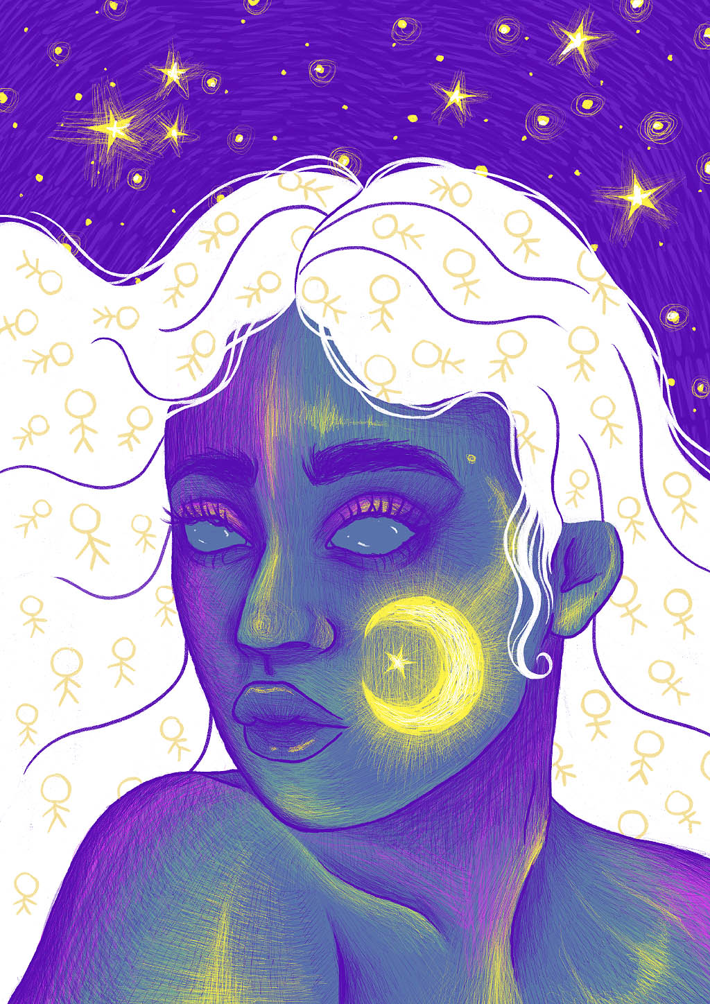 Moon Lady II A4 – koschka.psd